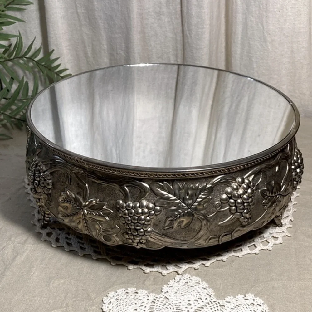 Godinger | Accents | Vintage Godinger Silver Plated Mirrored Plateau ...